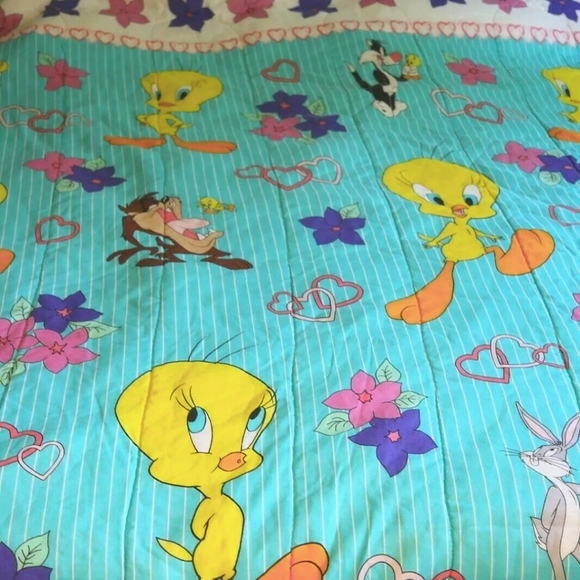 Warner Bros. | Other | Vtg 996 Warner Bros Twin Bed Comforter Blanket ...